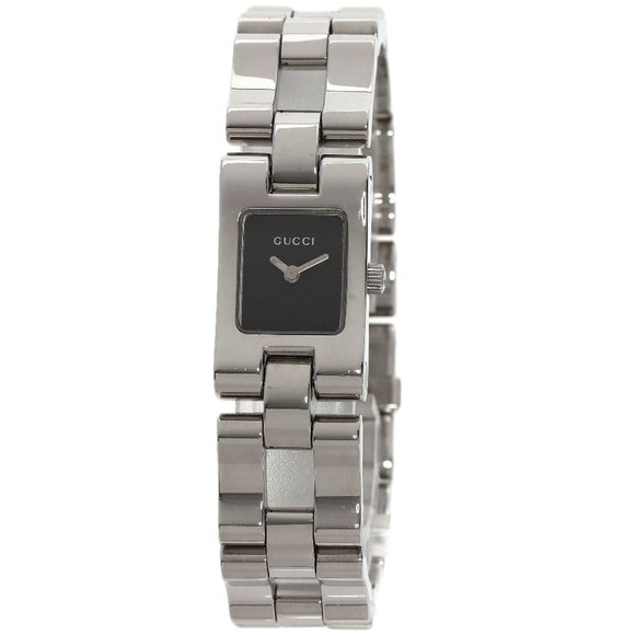 Gucci | Accessories | Gucci 235l Square Face Watch Stainless Steelss ...